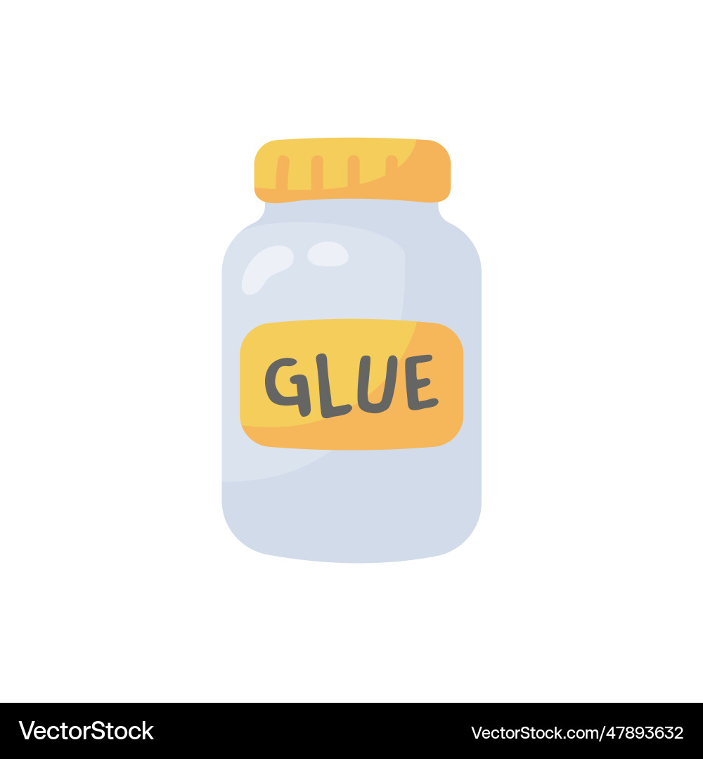 Sticky glue for attaching paper glue stick Vector Image