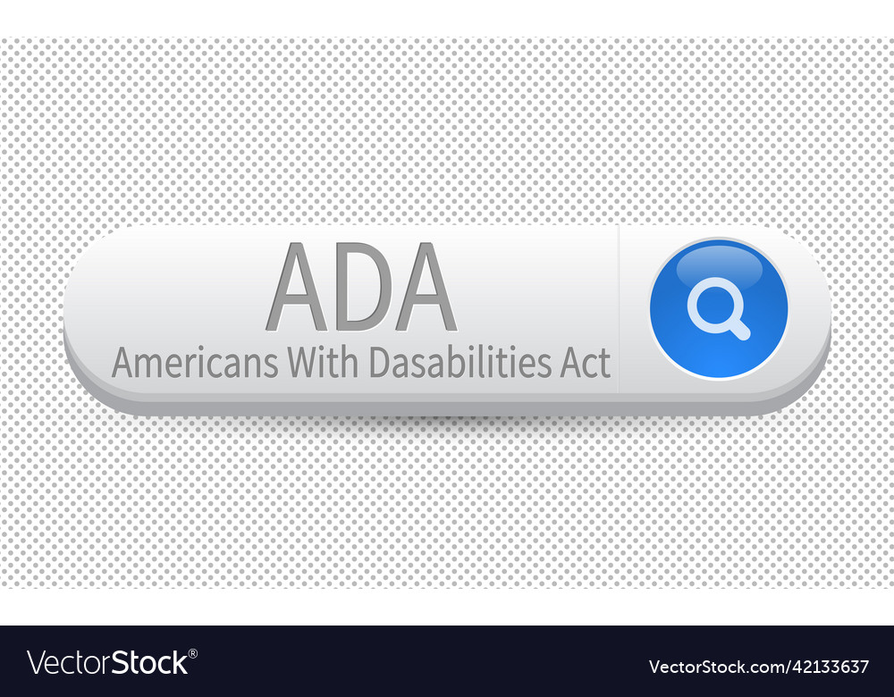 Ada americans with disabilities act query Vector Image