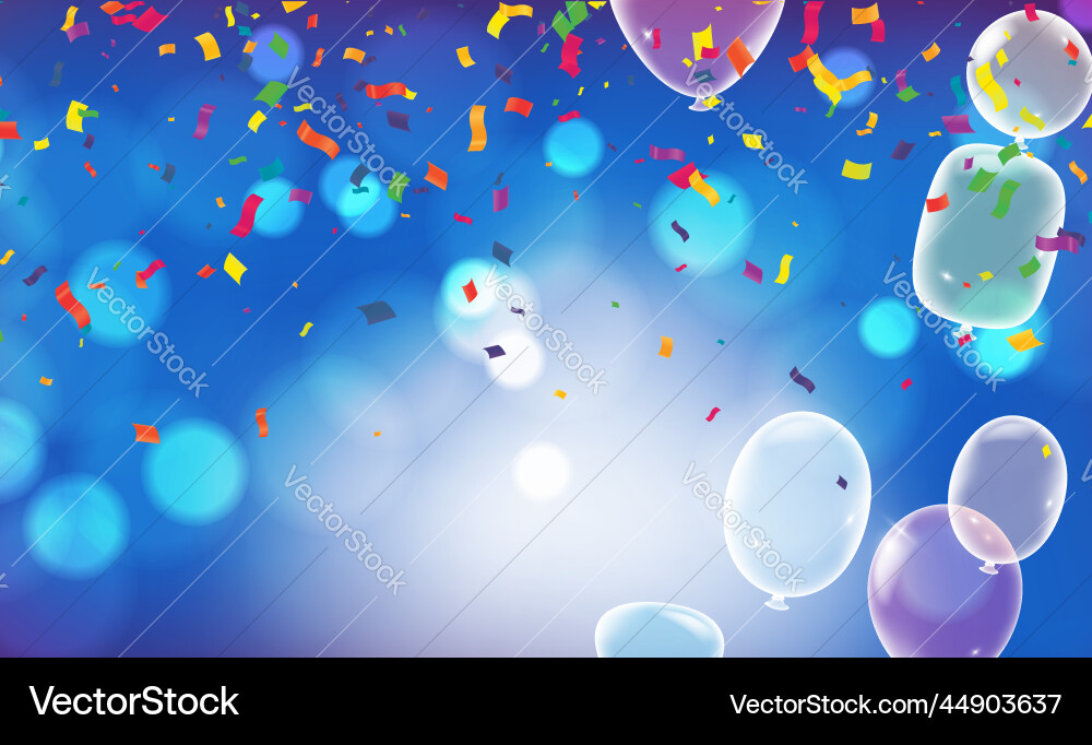 Balloons design elegant for celebration party Vector Image