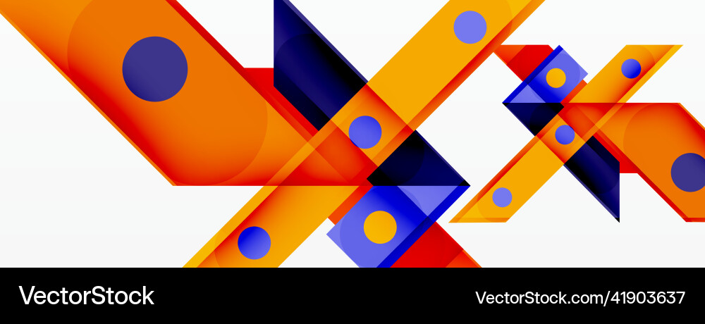 Bright colorful straight lines geometric abstract Vector Image