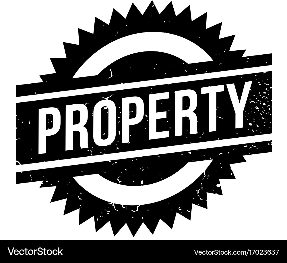 Property rubber stamp Royalty Free Vector Image