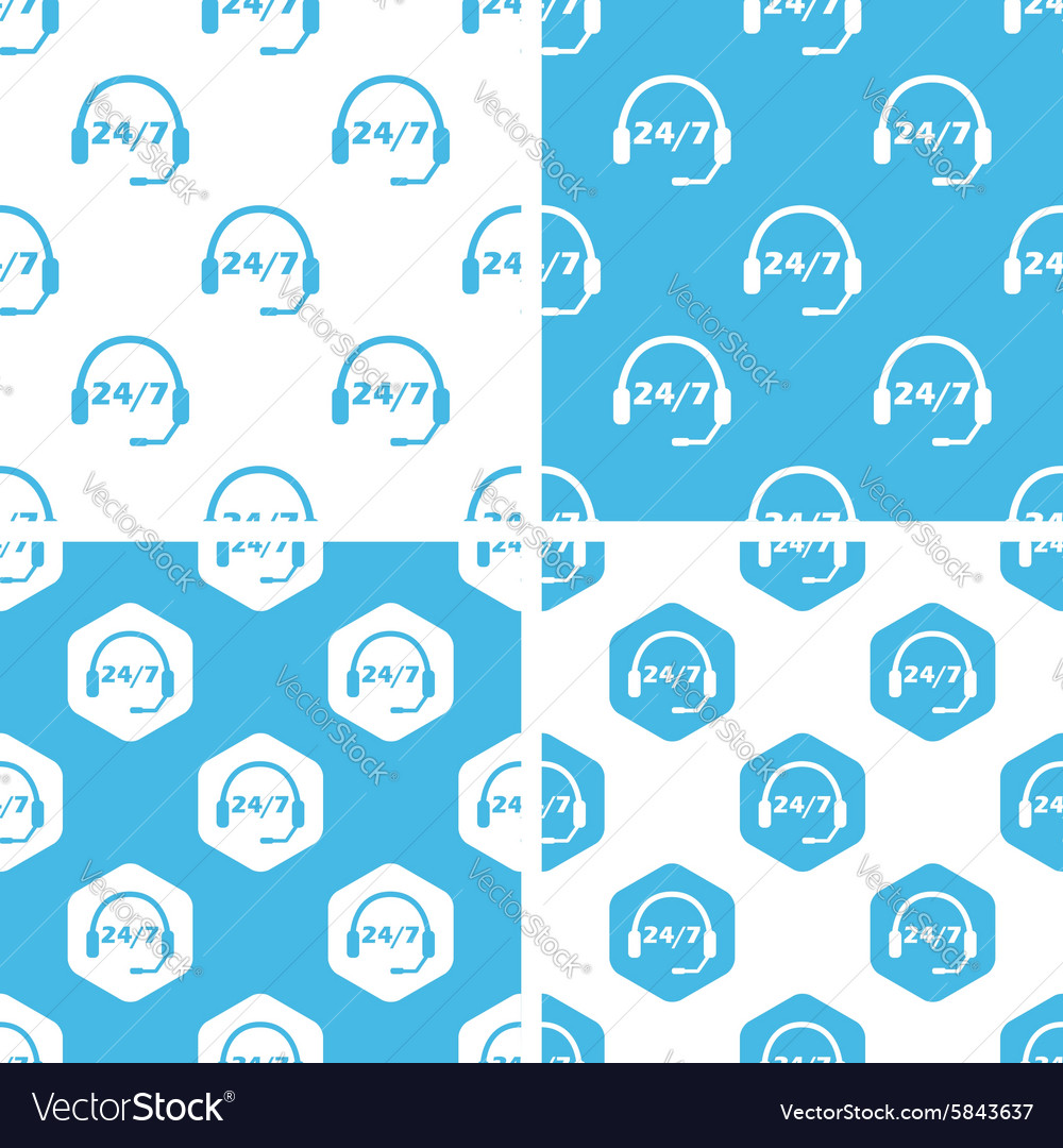 Support patterns set Royalty Free Vector Image