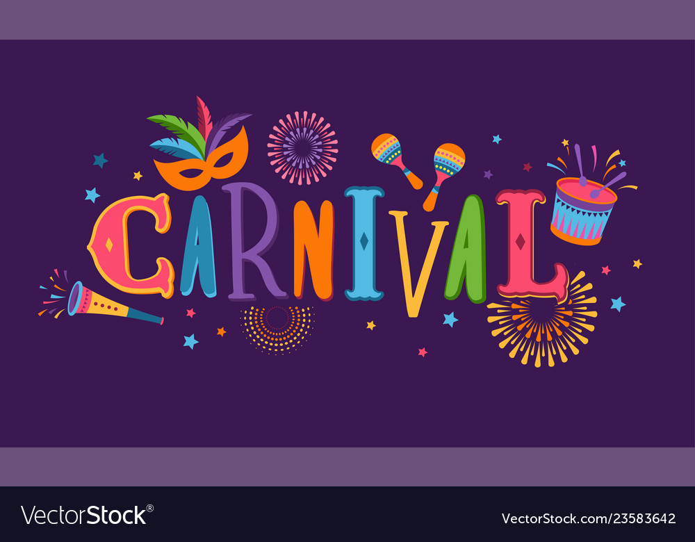 Brazilian carnival music festival masquerade Vector Image Brazilian carnival music festival masquerade Vector Image