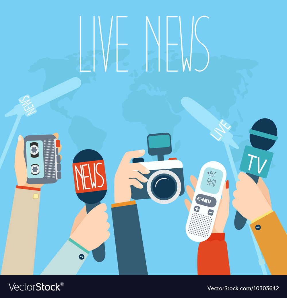 Journalism concept Royalty Free Vector Image - VectorStock