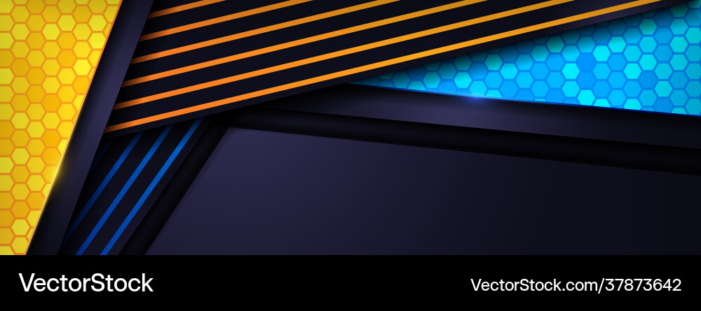 Modern futuristic navy background with blue Vector Image