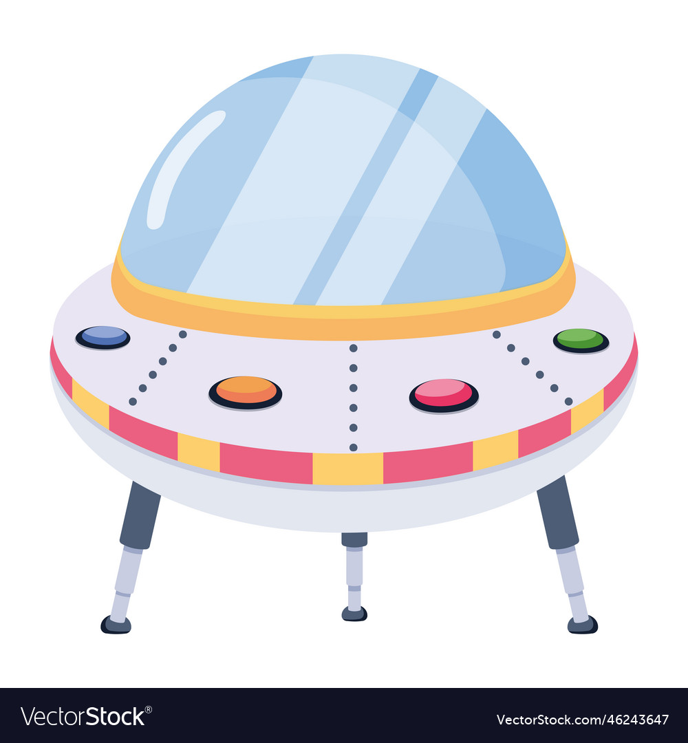 Alien spacecraft Royalty Free Vector Image - VectorStock