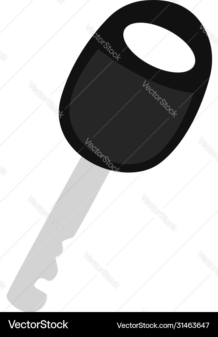 Car key on white background Royalty Free Vector Image