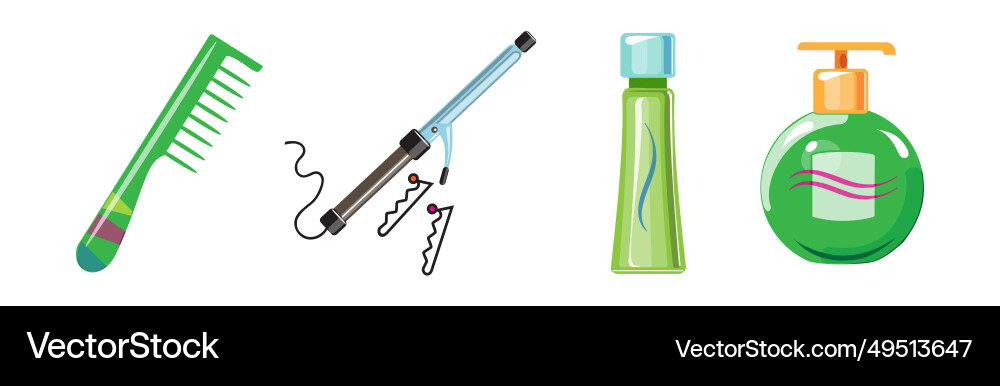 Female grooming object and beauty accessory Vector Image