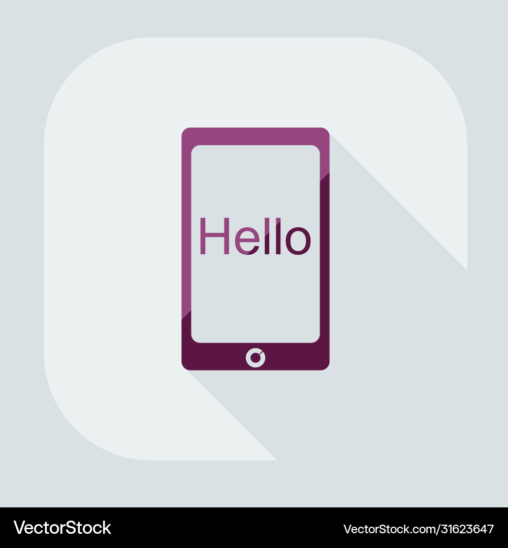 Flat icon gadget phone business theme Royalty Free Vector