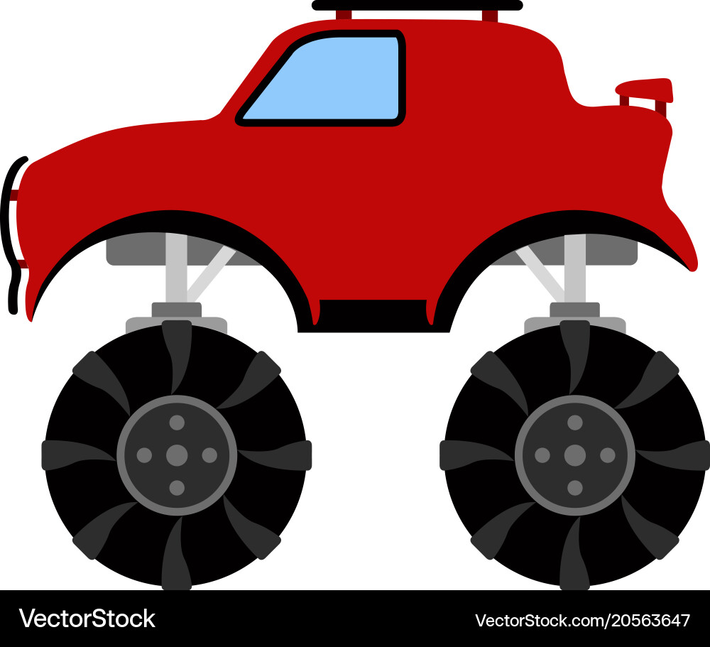 Isolated racing truck icon Royalty Free Vector Image