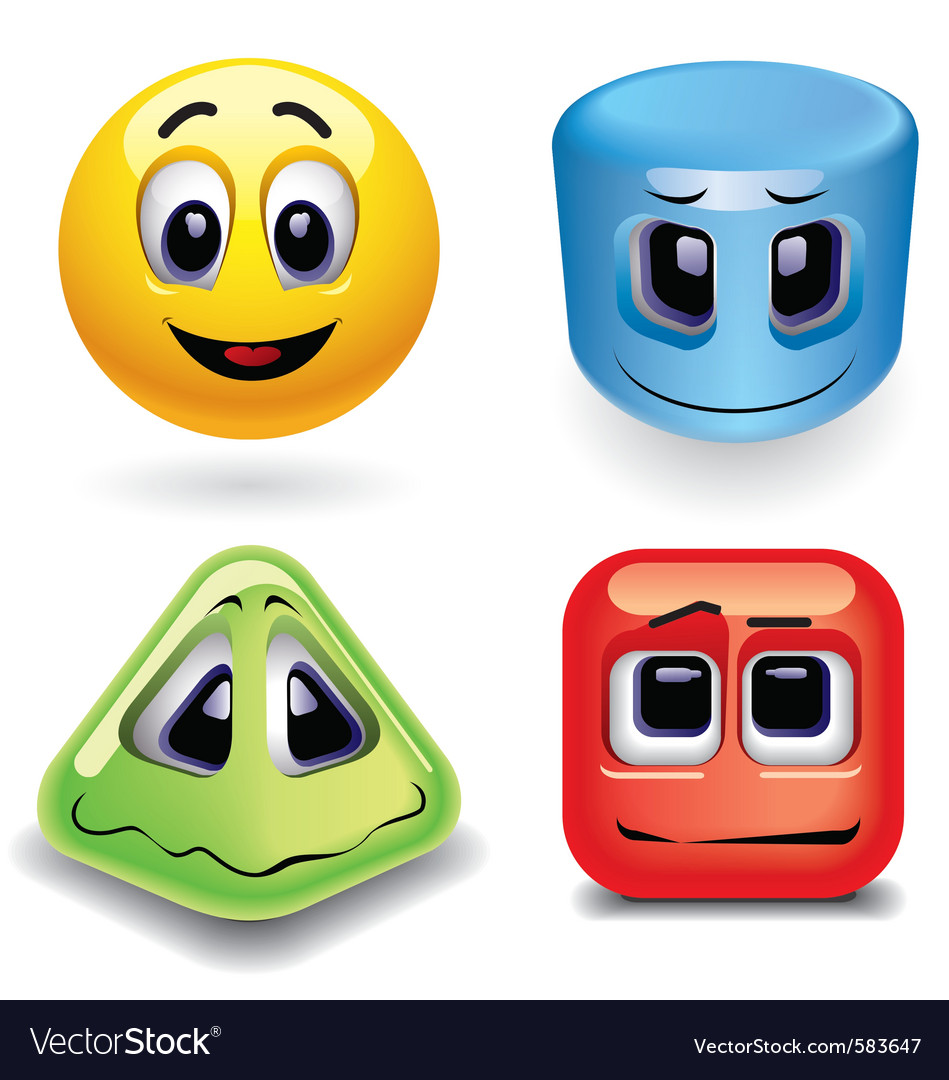 Smiley characters Royalty Free Vector Image - VectorStock