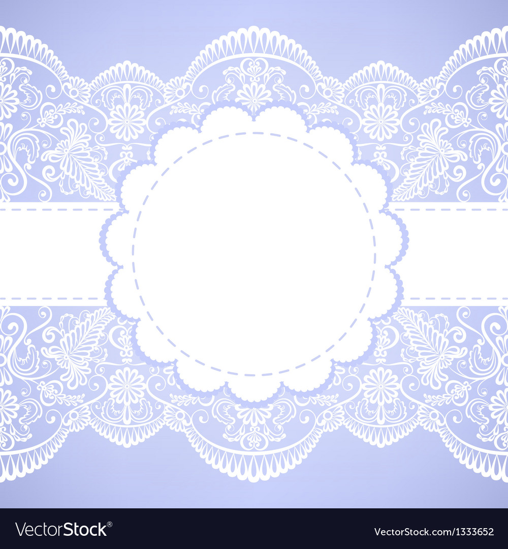 Lace border Royalty Free Vector Image - VectorStock