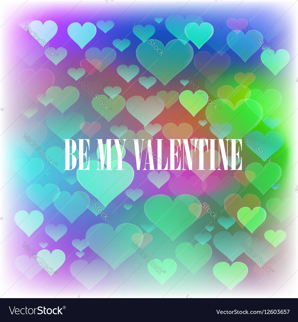 Be my valentine romantic banner Royalty Free Vector Image