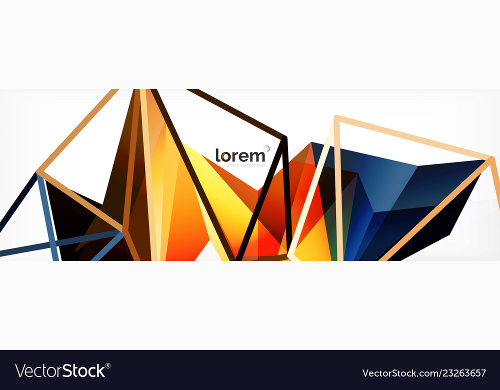Colorful geometric triangle background Royalty Free Vector