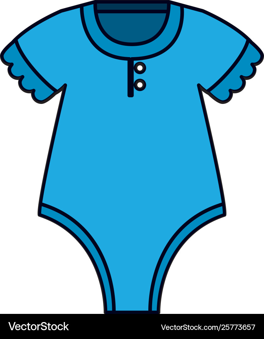 Cute baby boy clothes icon Royalty Free Vector Image