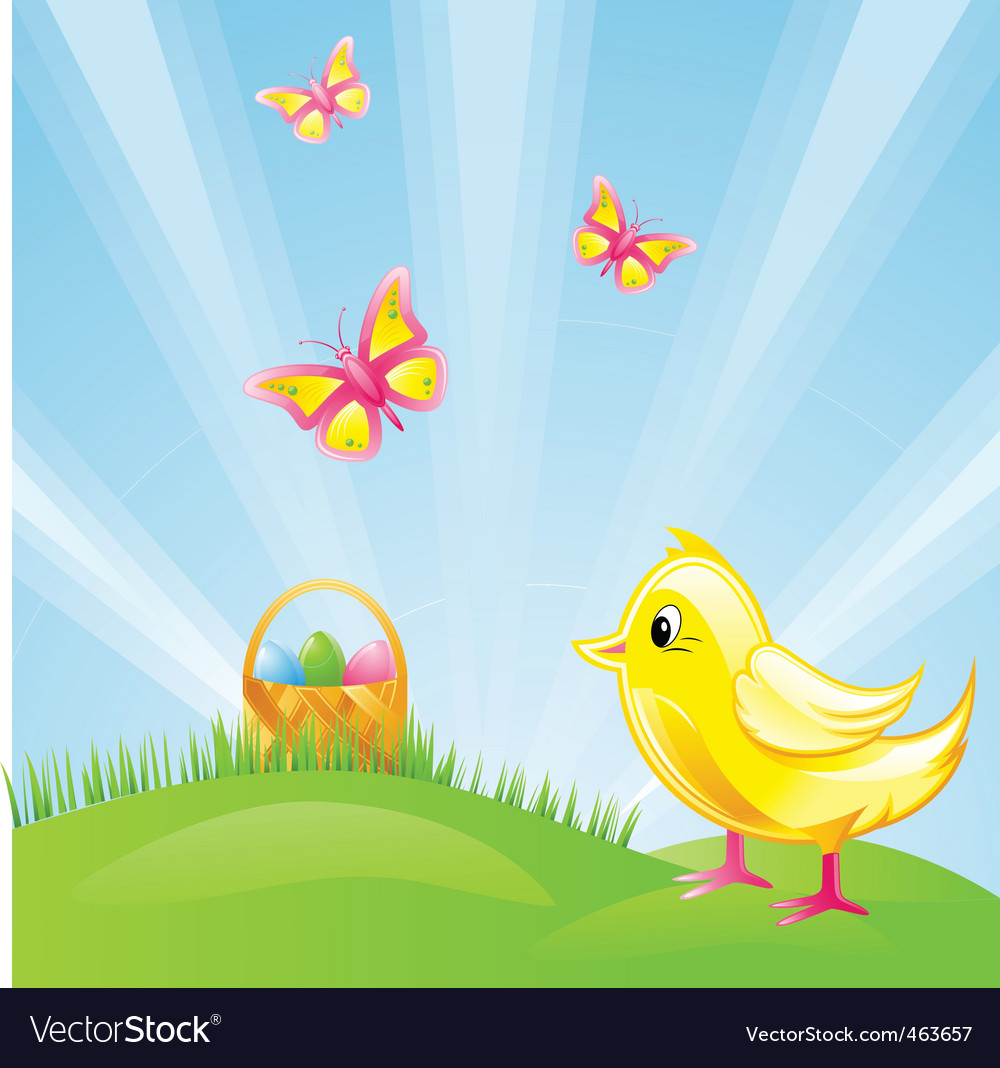 Easter background Royalty Free Vector Image - VectorStock