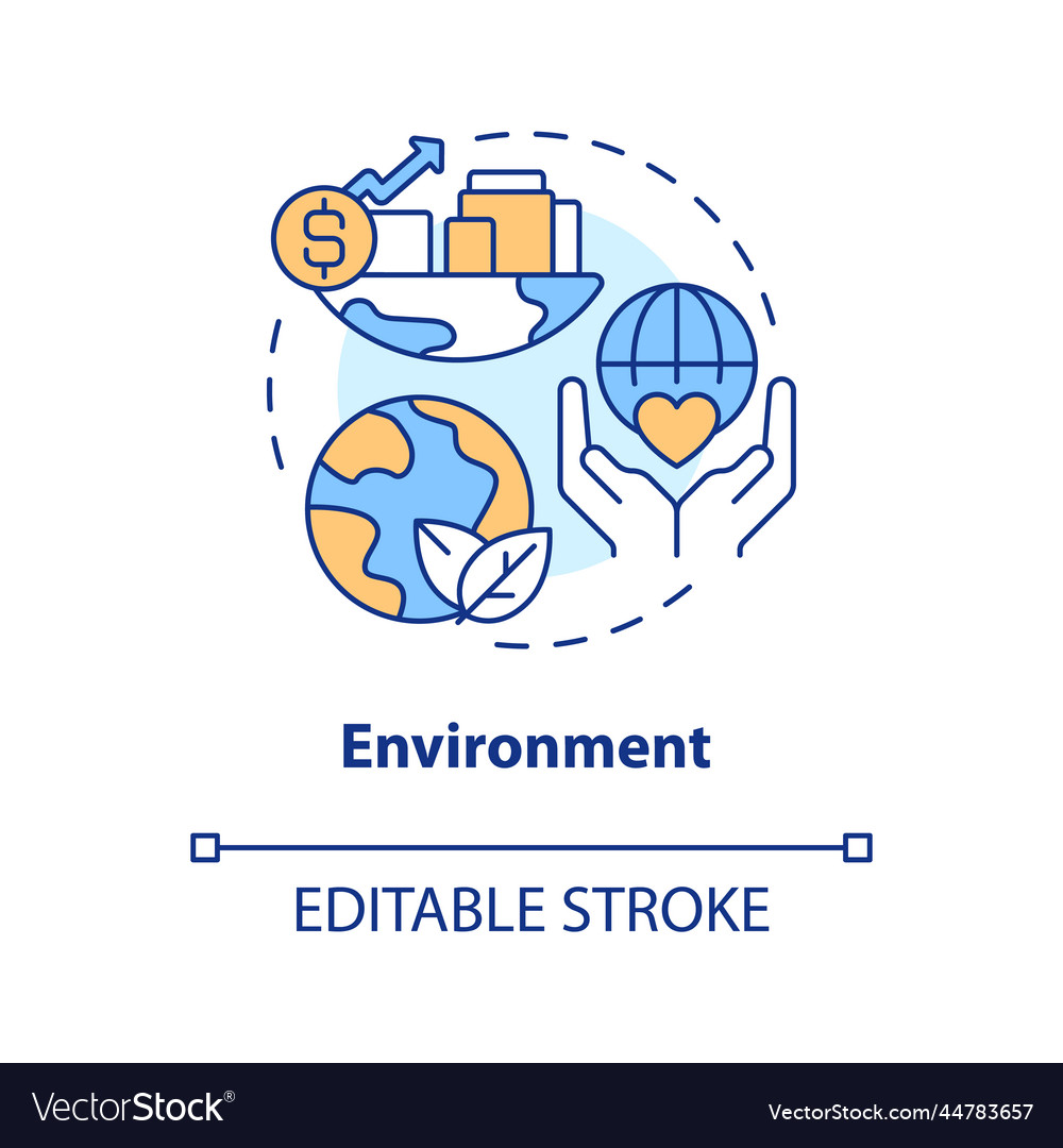 Environment concept icon Royalty Free Vector Image Environment concept icon Royalty Free Vector Image