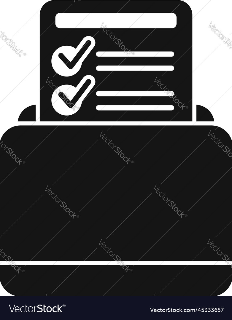 Folder task schedule icon simple event Royalty Free Vector