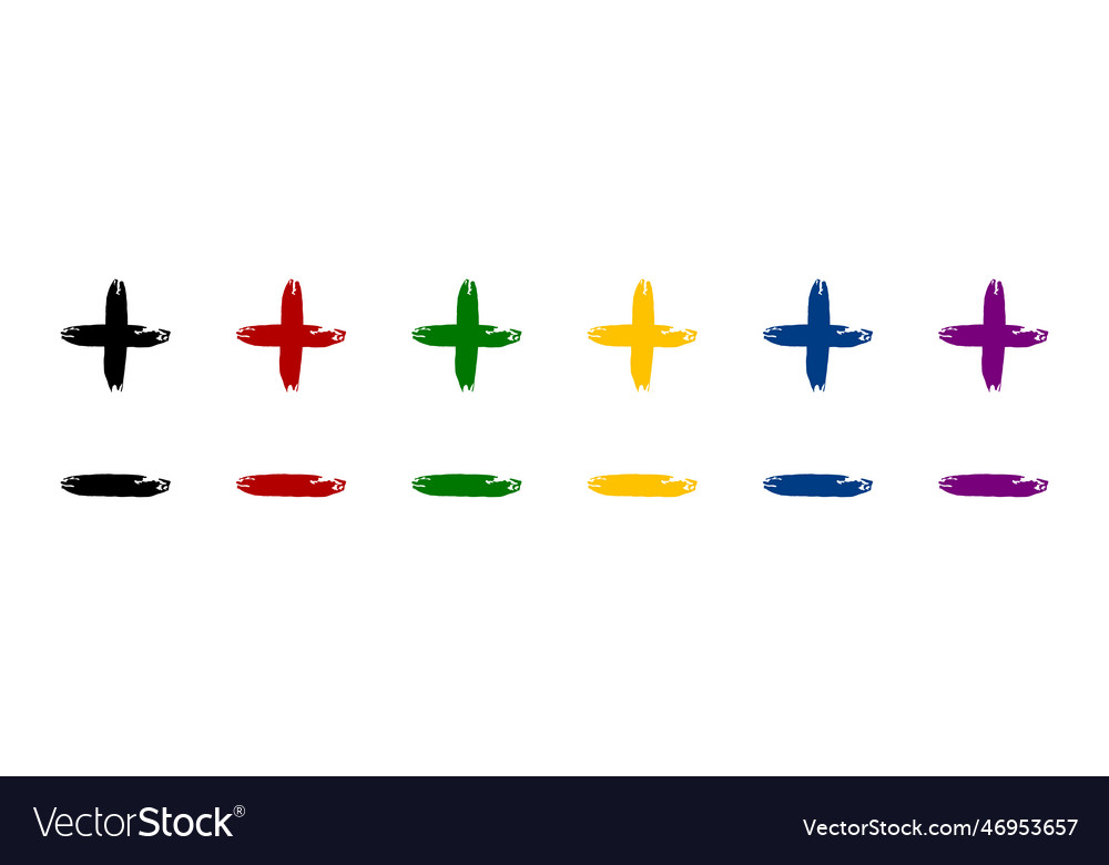 Plus and minus icon Royalty Free Vector Image - VectorStock