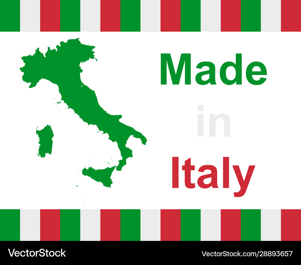 Quality seal made in italy Royalty Free Vector Image