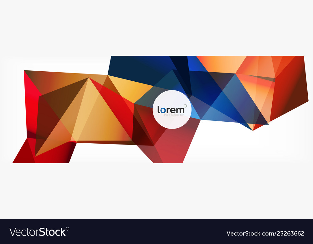 Colorful geometric triangle background Royalty Free Vector