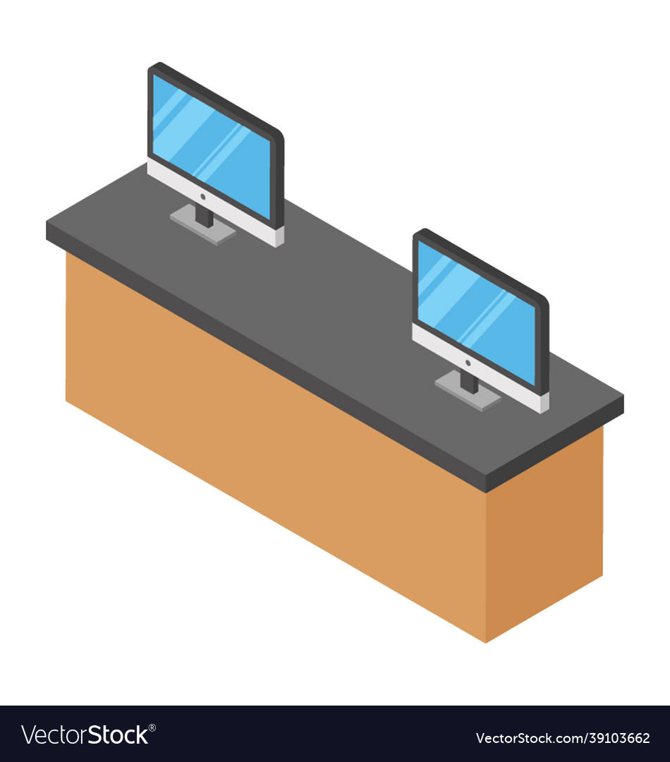 Ticket counter Royalty Free Vector Image - VectorStock