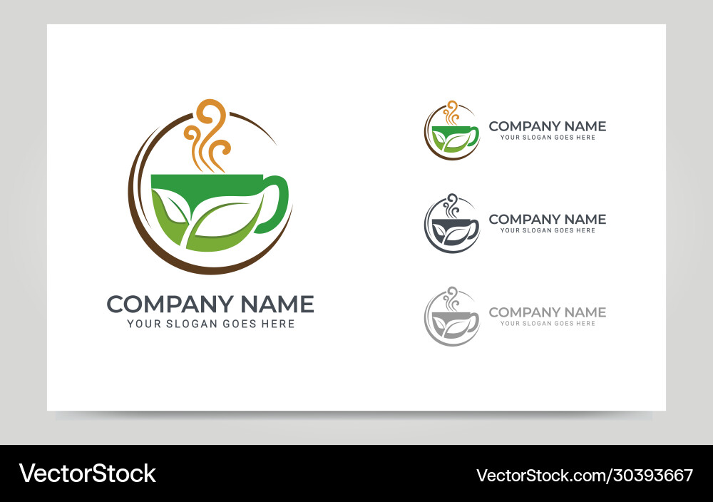 Coffee logo design modern logo for company Vector Image