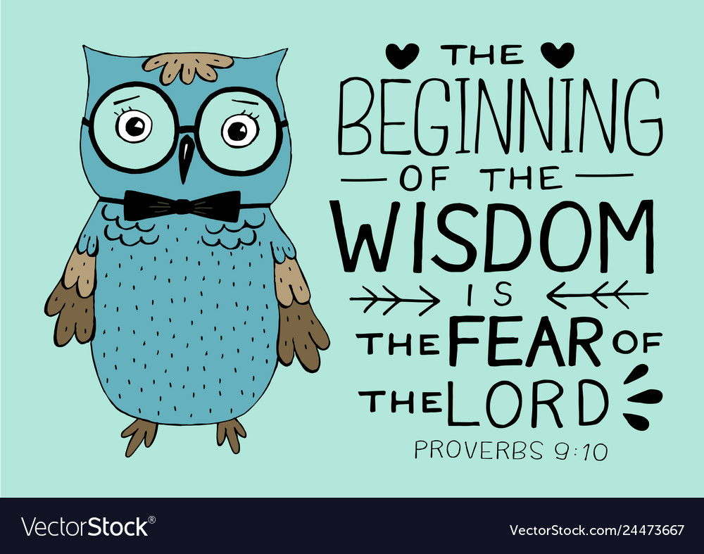 Hand lettering and bible verse the beginning Vector Image