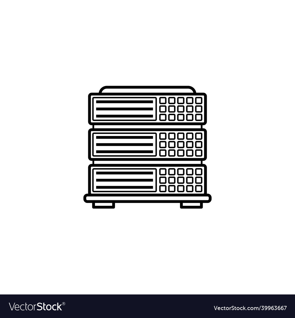 Server hosting icon design template isolated Vector Image