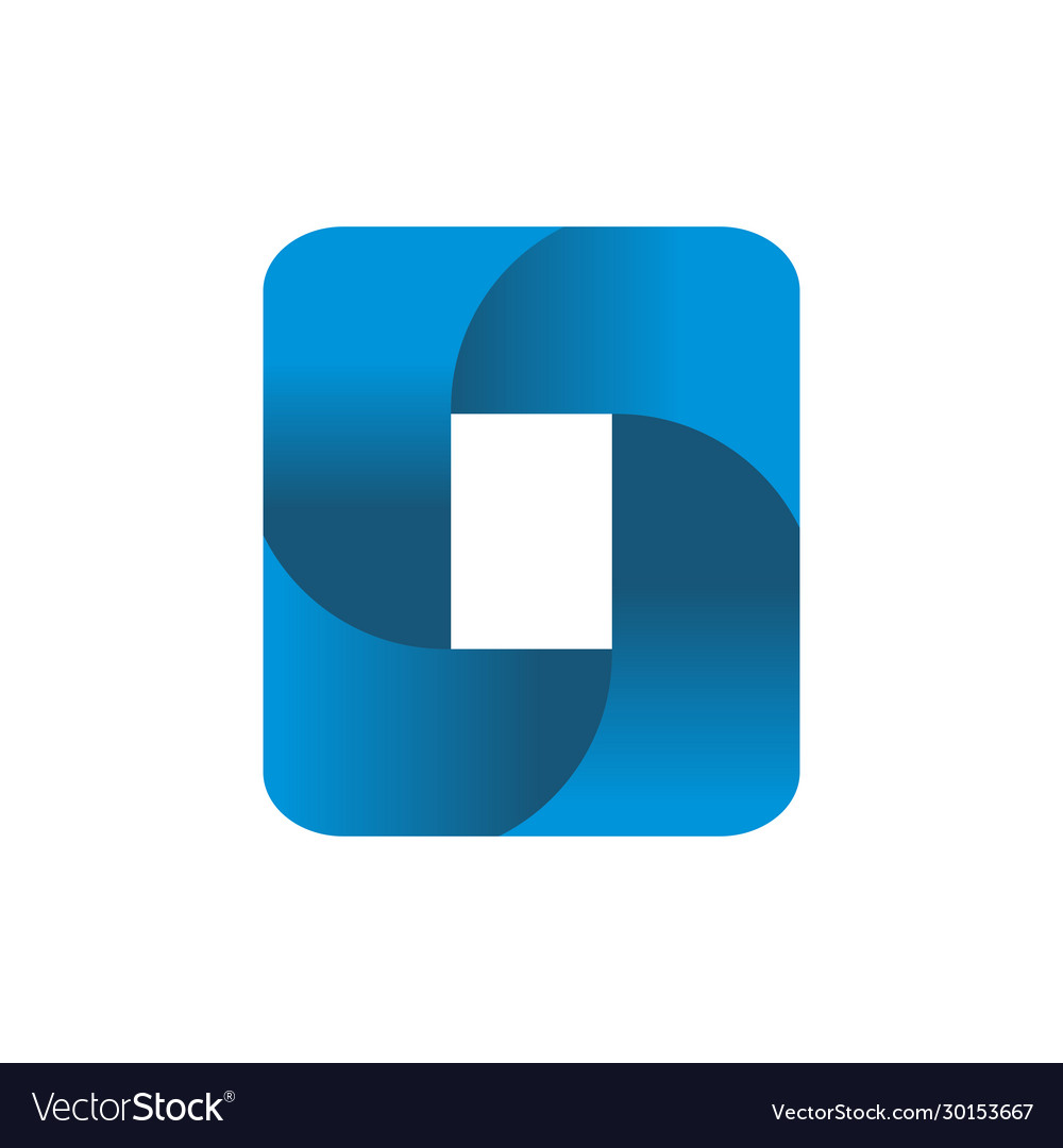 Square logo design template Royalty Free Vector Image