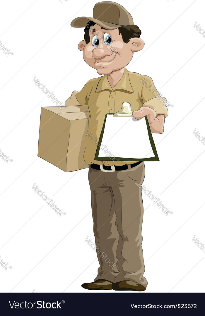 Courier Royalty Free Vector Image - VectorStock