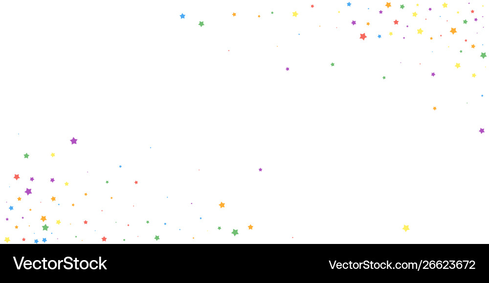 Festive confetti celebration stars joyous Vector Image