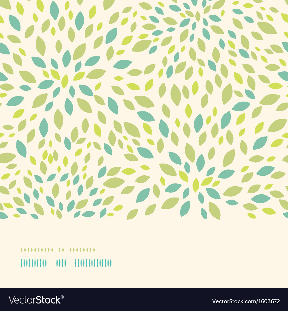 Leaf texture horizontal border seamless pattern Vector Image