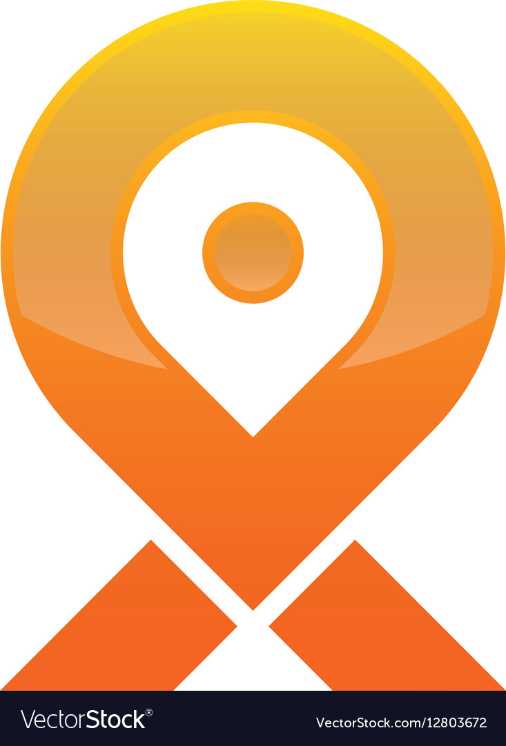 Location map logo Royalty Free Vector Image - VectorStock