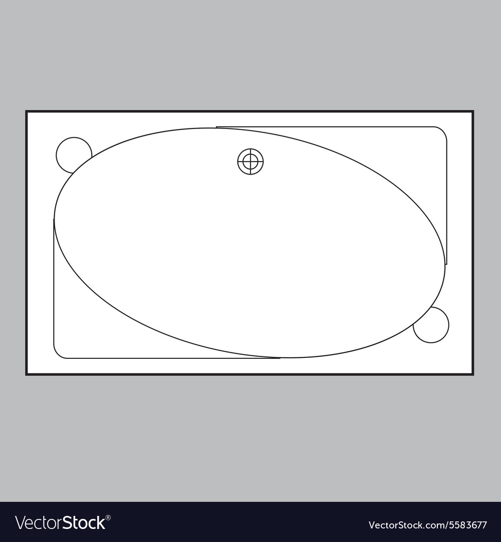 Bath plan Royalty Free Vector Image - VectorStock