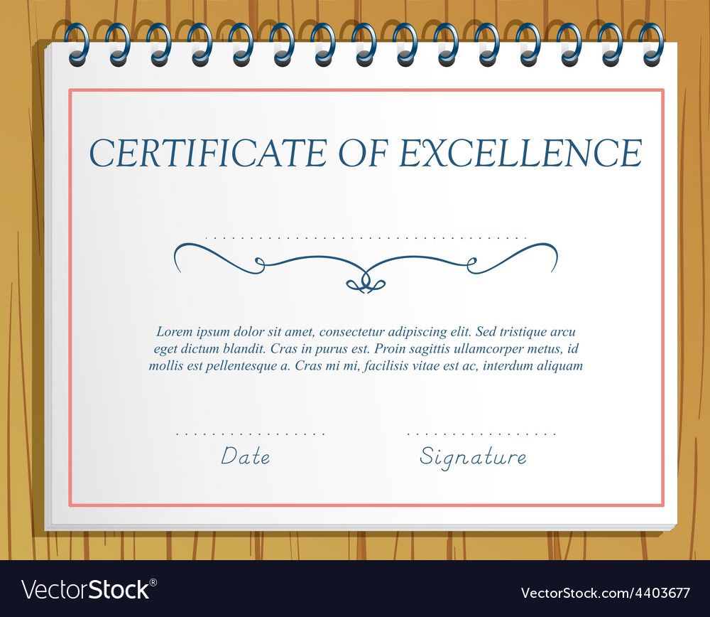 Certification Royalty Free Vector Image - VectorStock