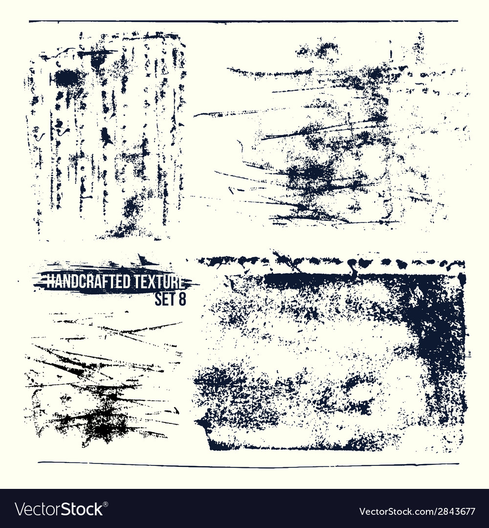 Handcrafted texture set Royalty Free Vector Image