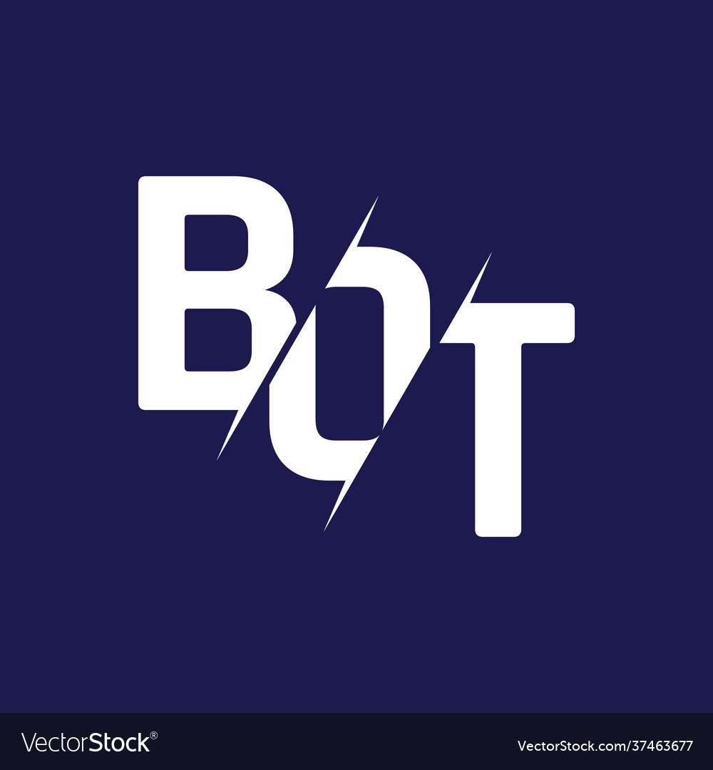 Monogram letters initial logo design bot Vector Image