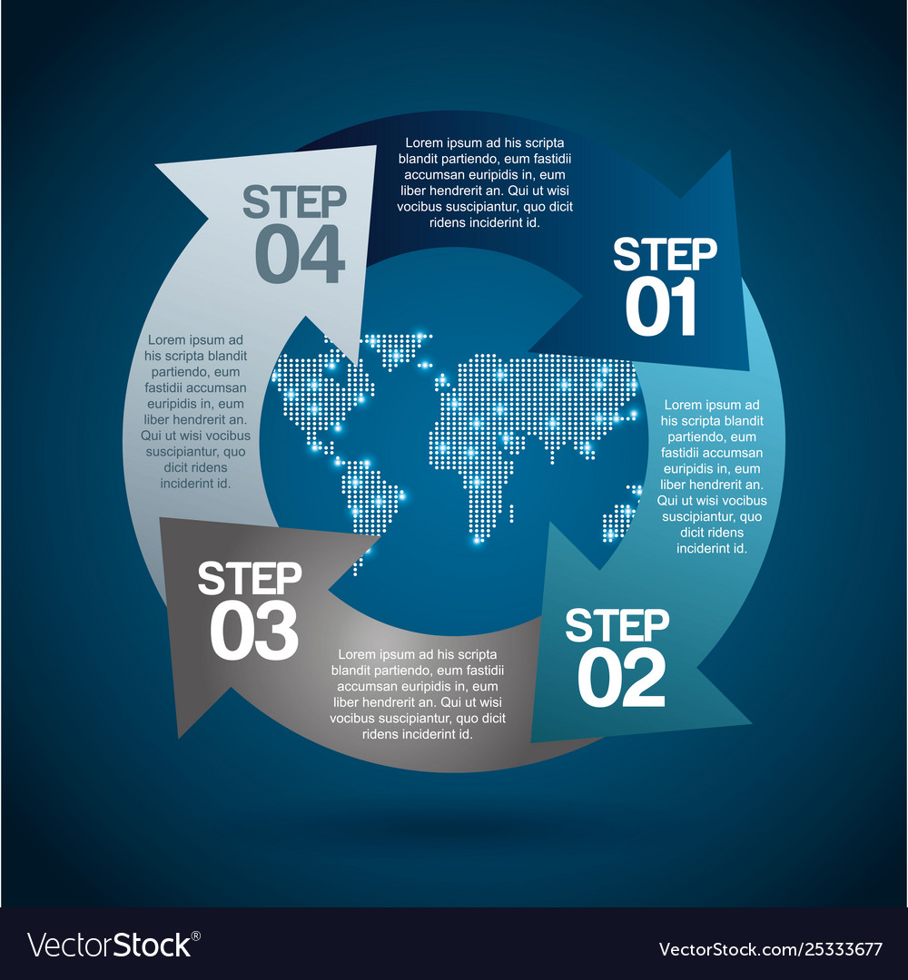 Tech world design Royalty Free Vector Image - VectorStock