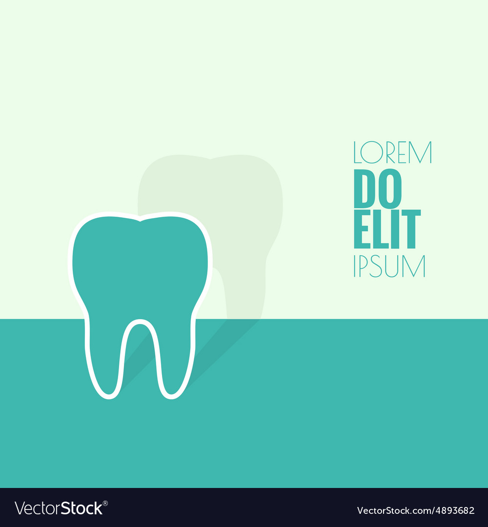 Background with tooth Royalty Free Vector Image