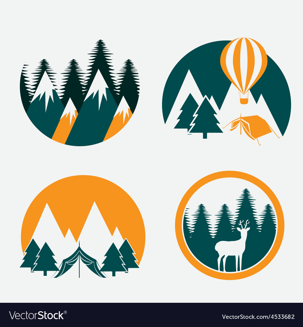 Camping design Royalty Free Vector Image - VectorStock
