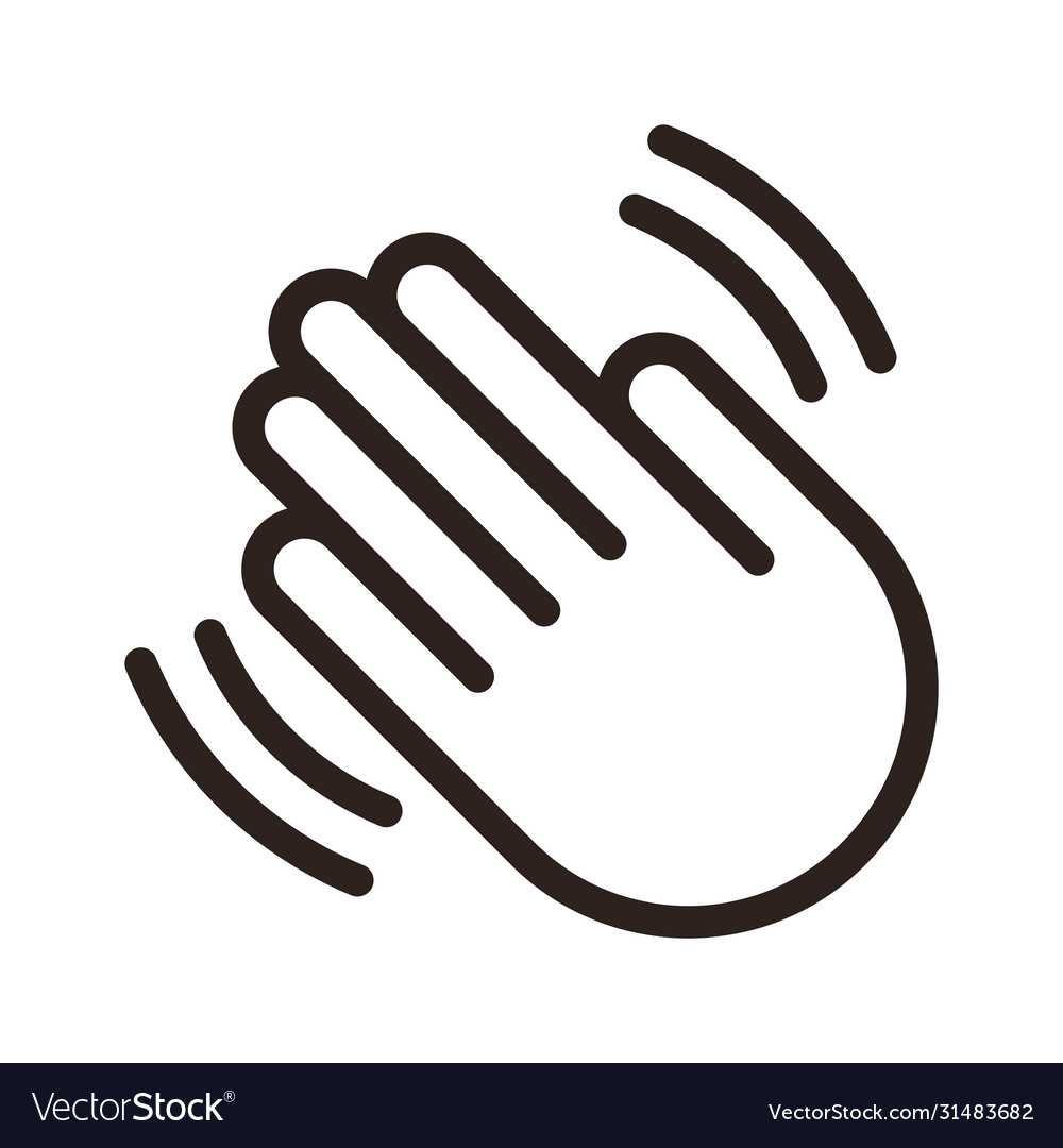 Clapping hands icon Royalty Free Vector Image - VectorStock