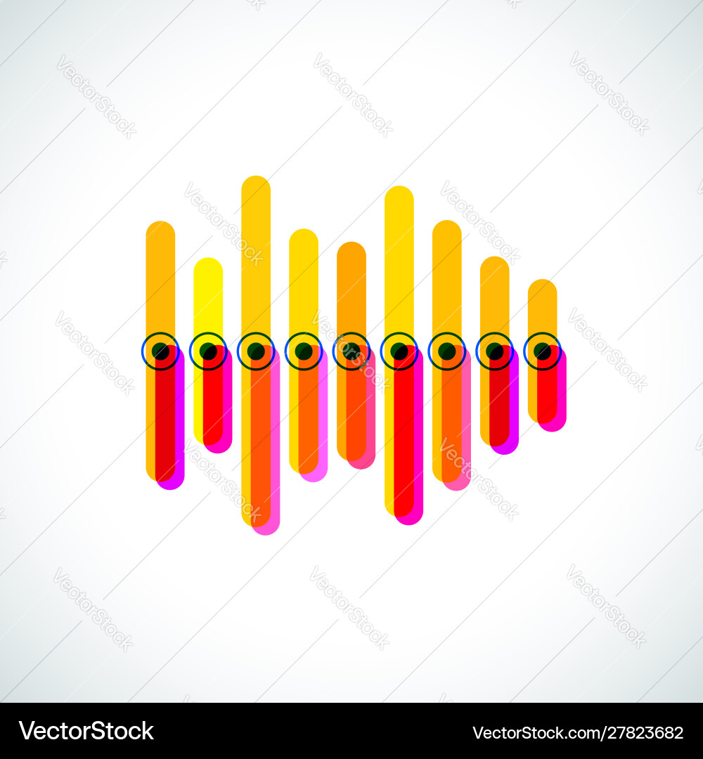 Infographics with yellow and red bars Royalty Free Vector