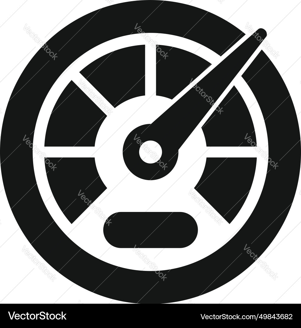 Rapid gauge icon simple velocity speed Royalty Free Vector