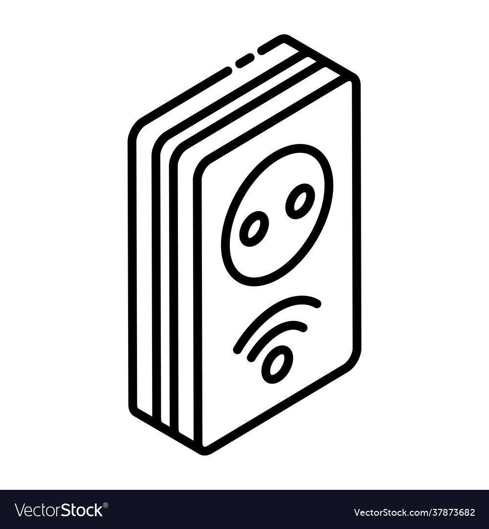 Smart socket Royalty Free Vector Image - VectorStock