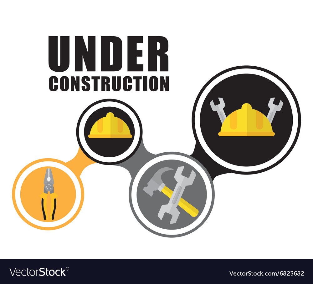 Under construction design Royalty Free Vector Image
