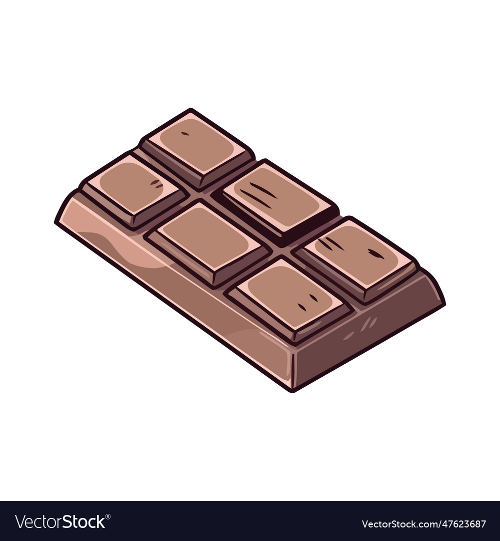 Chocolate bar stack Royalty Free Vector Image - VectorStock