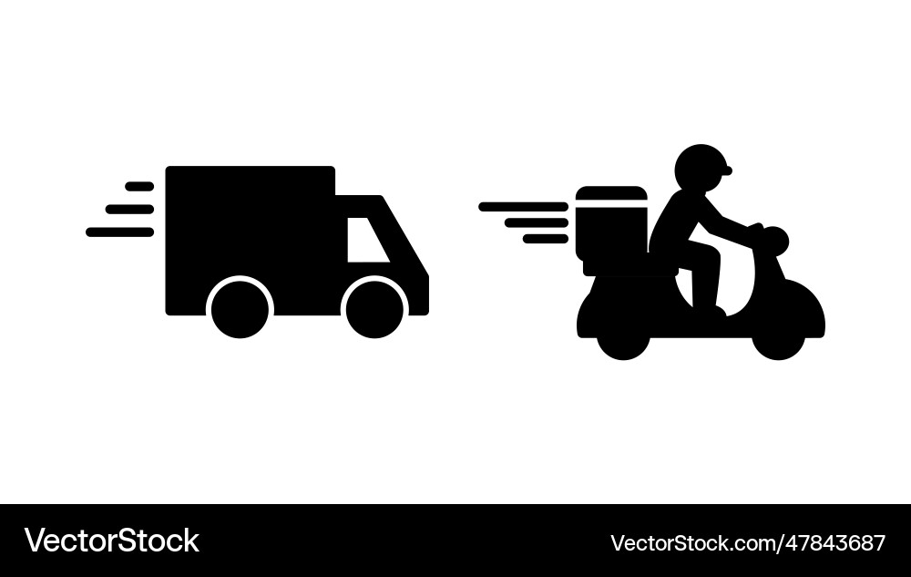 Delivery icon shipping fast delivery icon Vector Image