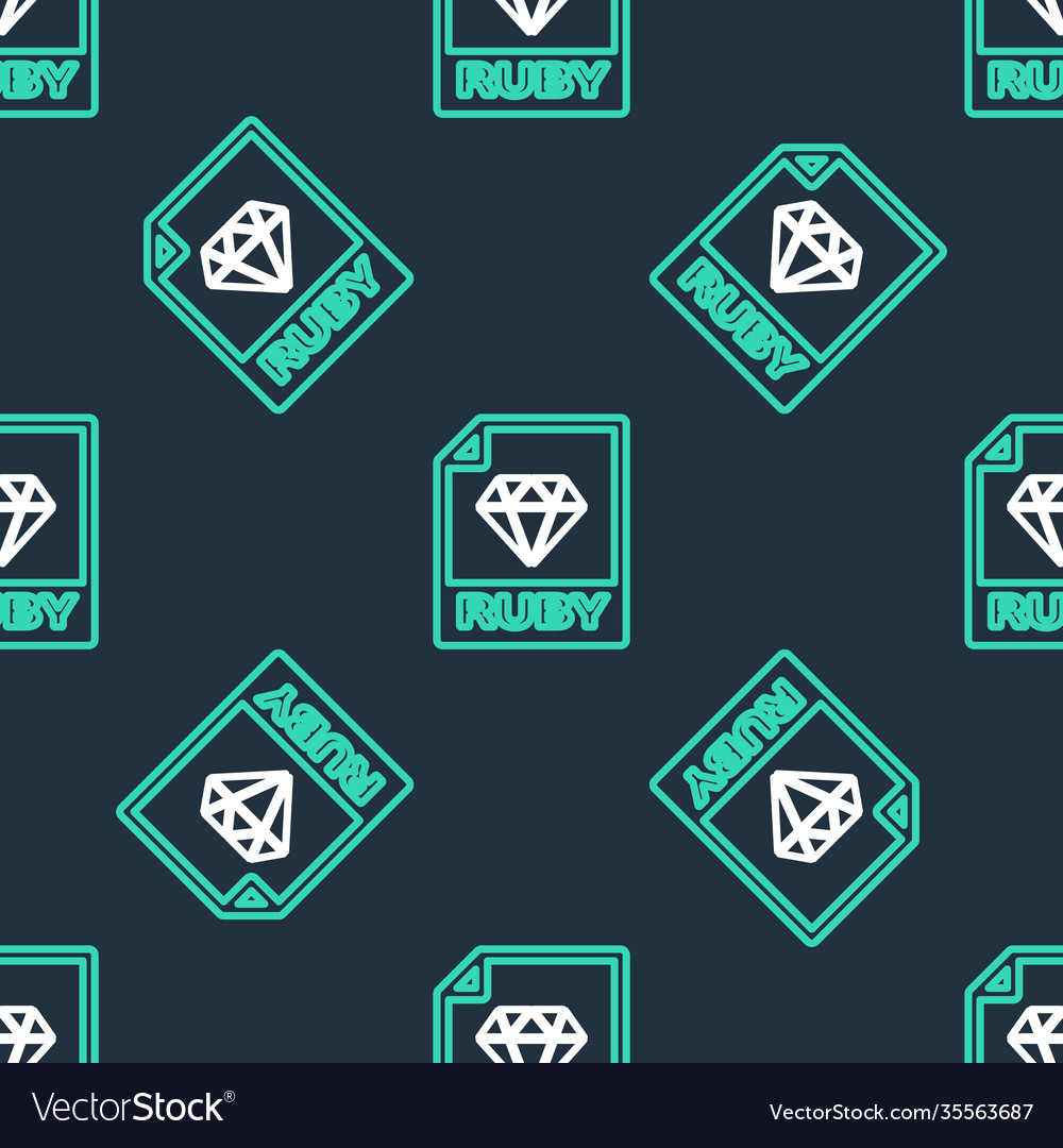 Line ruby file document download ruby button icon Vector Image Line ruby file document download ruby button icon Vector Image