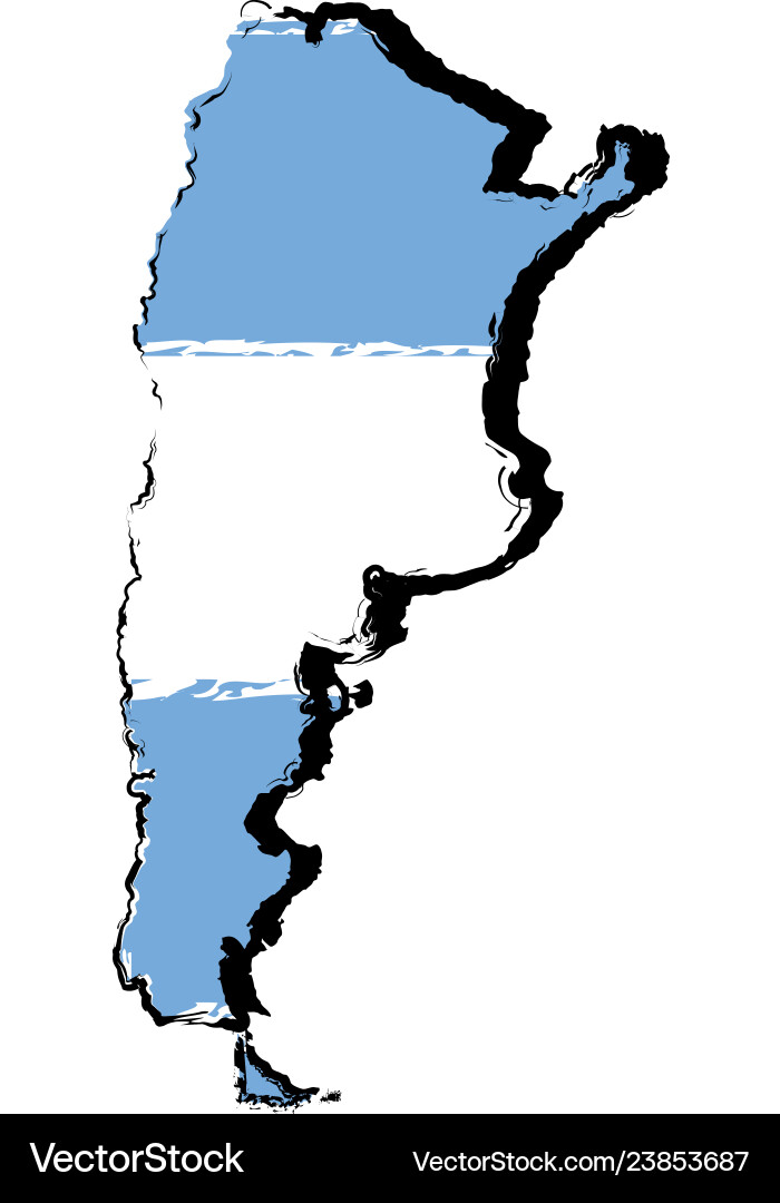 Map of israel with flag Royalty Free Vector Image